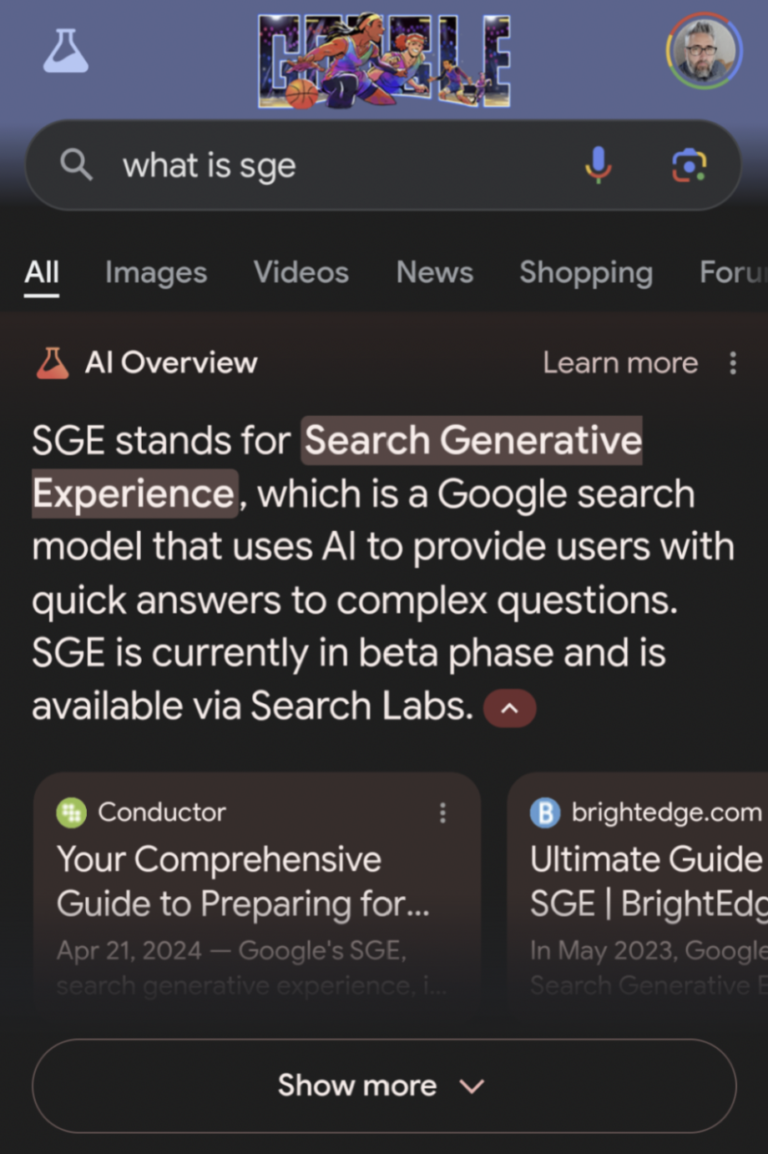 AI Overviews (formerly known as SGE) launch in Google Search ...